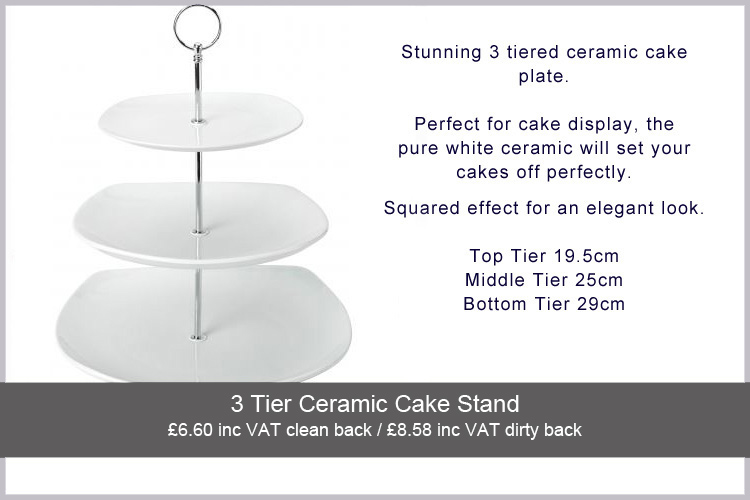 Cake Stands For Hire Northants - Cheap Cake Stand Hire - NBC Hire